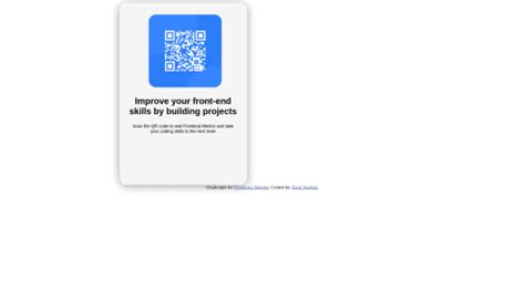 Frontend Mentor Qr Code Challenge Coding Challenge Solution