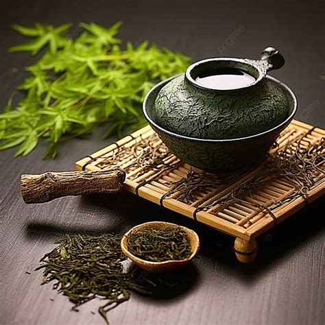 Green Tea Background Drying Tea Ceremony Beverage Background Image And Wallpaper For Free