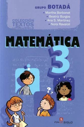 Libro Matemática 3 Grupo Botadá Mercadolibre