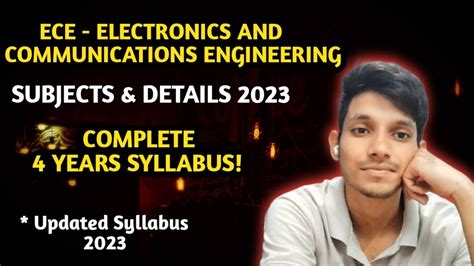 ece electronics and communications engineering syllabus 2023 subjects complete 4 years
