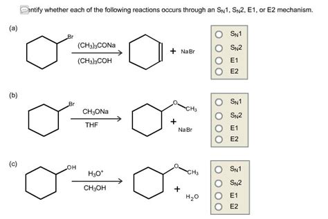 Solved Identify Whether Each Of The Following Reactions