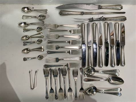 Set Of Birks Sterling Silver Cutlery 925 Silver Handles On Big Utesils Are Filled Beck