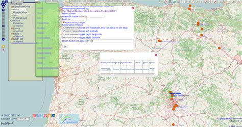 Openwebgis Is Free Online Gis New Feature Of Openwebgis Mapping Data From Gbif And New