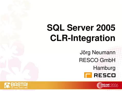 Ppt Sql Server 2005 Clr Integration Powerpoint Presentation Free Download Id 4828294