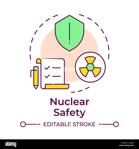 Nuclear Safety Multi Color Concept Icon Stock Vector Image And Art Alamy