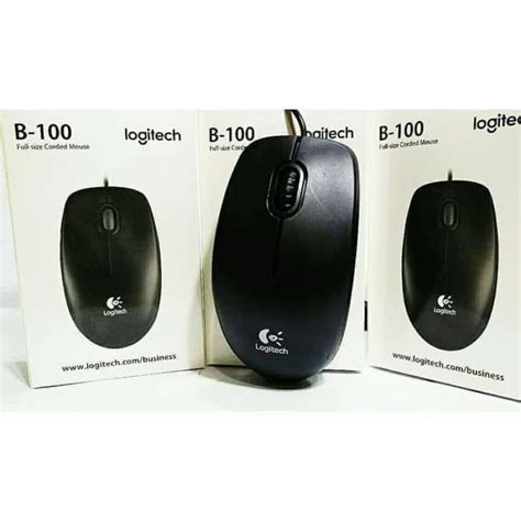 Promo 100% Produk Ori Mouse Logitech B100 - Mouse Usb Optical B100 ...