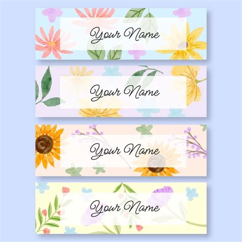 Free Vector Notebook Label Collection Design