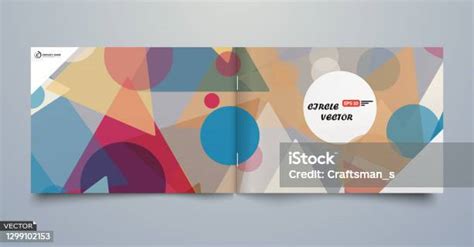 추상 구성 텍스트 프레임 표면입니다 블루 A4 브로셔 커버 디자인 제목 시트 모델 세트입니다 원 삼각형 모양 벡터 첫 페이지 글꼴입니다 광고 배너는 텍스처를 형성합니다