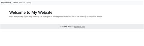 basic page layout in bootstrap 5 for beginners therichpost