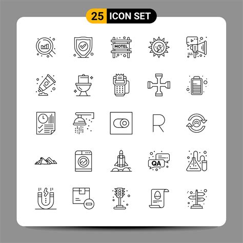 25 Black Icon Pack Outline Symbols Signs For Responsive Designs On White Background 25 Icons Set