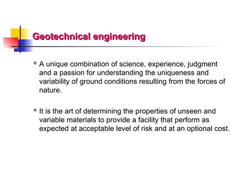 Soil Geotechnical Engineering And Foundation Engineering Ppt Soil Geotechnical Engineering And Foundation Engineering Ppt
