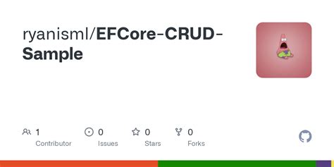 github ryanisml efcore crud sample