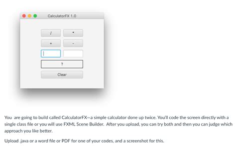 Solved You Are Going To Build Called Calculatorfx A Simple Chegg