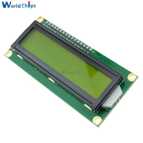Lcd1602 1602 Modulo Blu Giallo Schermo Verde 16x2 Caratteri Display Lcd
