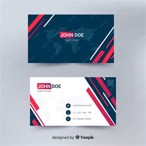 추상적 인 디자인으로 현대 비즈니스 카드 템플릿 무료 벡터
