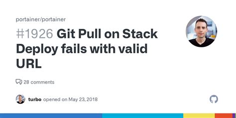 Git Pull On Stack Deploy Fails With Valid Issue Portainer Portainer GitHub