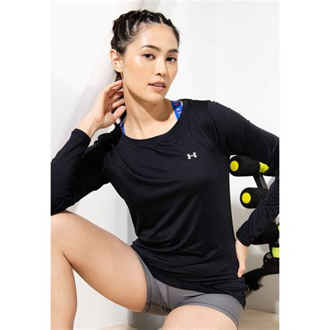 Jual Under Armour Ua Hg Armour Long Sleeve Tee Wanita Shopee Indonesia