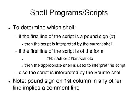 Ppt Chapter The Unix Shells Bourne Shell Korn Shell C Shell