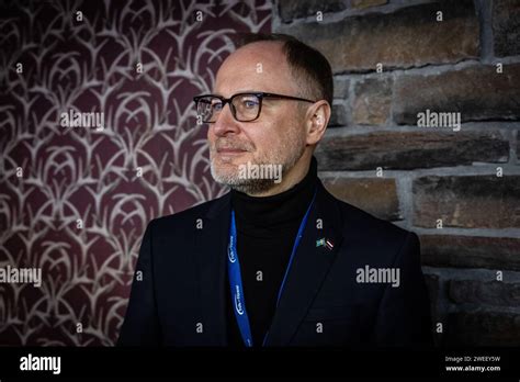 Andris Spruds Minister For Defence Of The Republic Of Latvia Photographed In Salen Sweden On