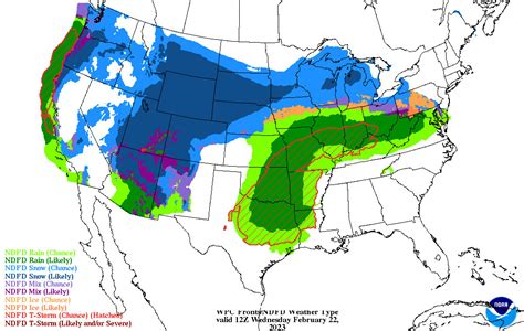 Weather Forecast Map Storm