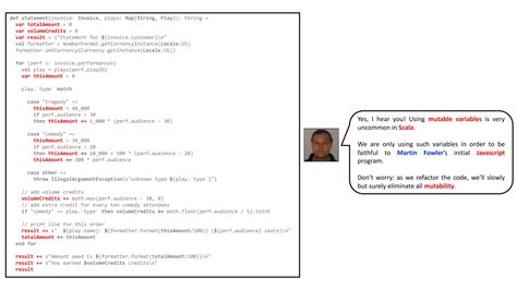 Refactoring A First Example Martin Fowlers First Example Of