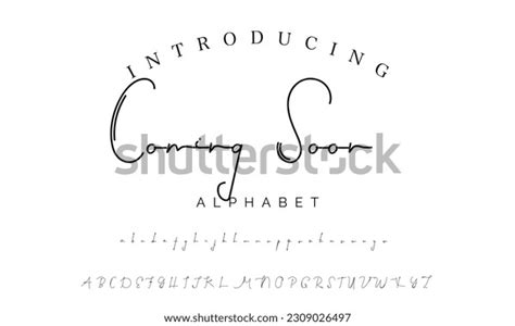 Best Alphabet Coming Soon Amazing Script Stock Vector Royalty Free