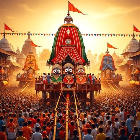 Grand Scale Jagannath Rath Yatra Celebration Jagannath Rath Yatra