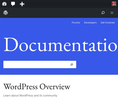 Home Documentation Title Breaks Offscreen On Medium Small Screens · Issue 24 · Wordpresswporg