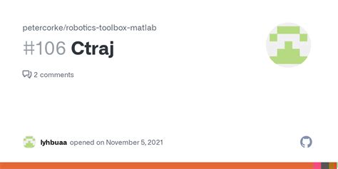 Ctraj Issue Petercorke Robotics Toolbox Matlab Github