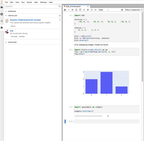 Error Displaying Widget Model Not Found With Jupyter Lab Issue