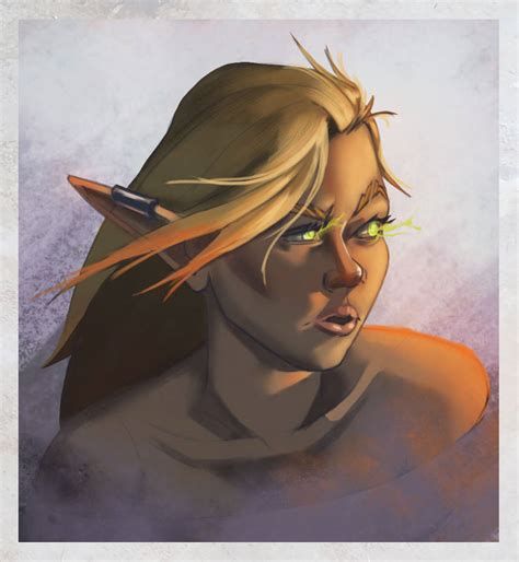 Blood Elf Portrait By Choparine On Deviantart