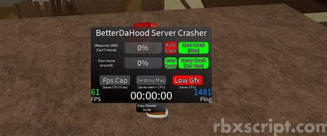 Da Hood Server Crasher Scripts Rbxscript