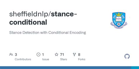 Github Sheffieldnlpstance Conditional Stance Detection With