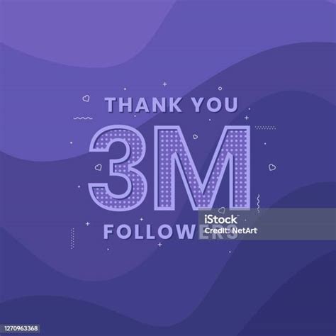 3m 팔로워 소셜 네트워크에 대한 인사말 카드 템플릿 감사합니다 감사합니다에 대한 스톡 벡터 아트 및 기타 이미지 감사합니다 공동체 기념일 Istock