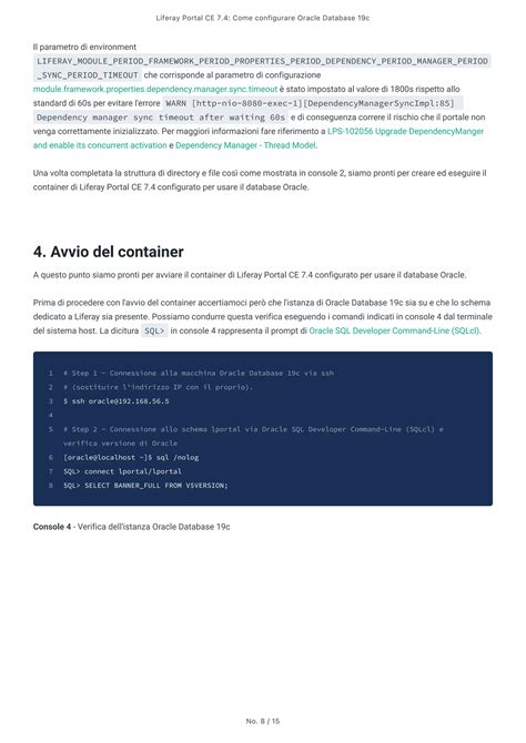 Liferay Portal Ce 74 Come Configurare Oracle Database 19c Pdf
