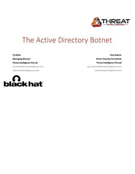 6 The Active Directory Botnet Natasha UDocz