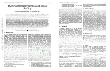 Dynamic User Segmentation And Usage Profiling Papers With Code