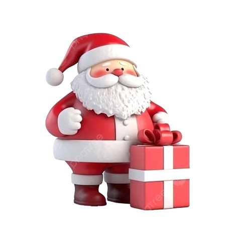 3d 그림 산타클로스 반신과 선물 상자 휴일 장식 겨울 Png 일러스트 및 이미지 에 대한 무료 다운로드 Pngtree