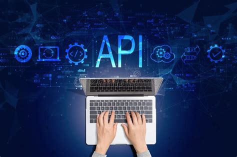Api Application Programming Interface Concept With Person Using