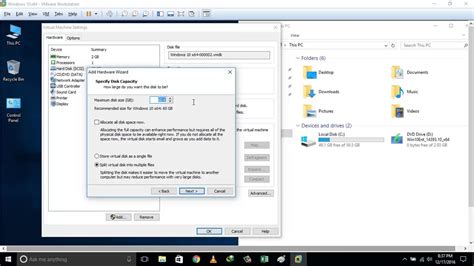 How To Add Hdd Hard Disk In Your Vmware Workstation Youtube