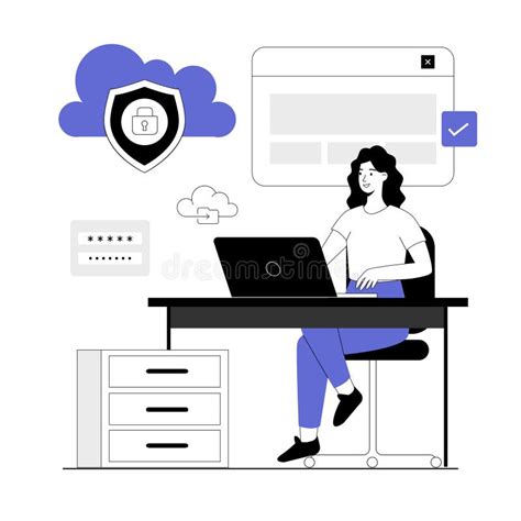 Password Management Illustration Stock Illustrations 4203 Password