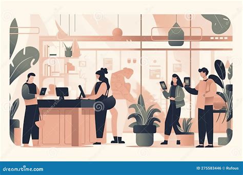 People Use Phone For Scan And Pay With Qr Code Buyers Paying By Mobile App On Smartphone Via