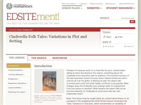 Cinderella Folk Tales Variations In Plot And Setting Lesson Plan For