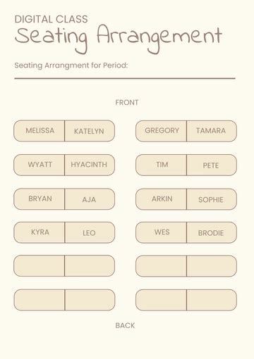 Free Class Chart Template To Edit Online