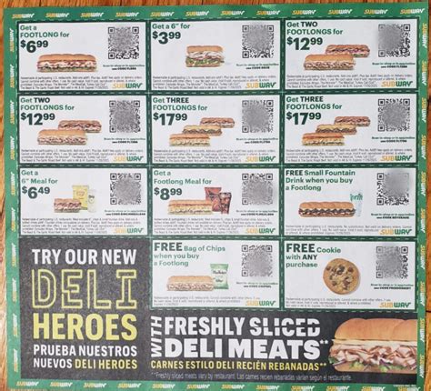 Subway Coupons Codes