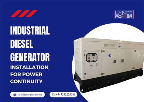 Industrial Diesel Generator Installation For Power Continuity