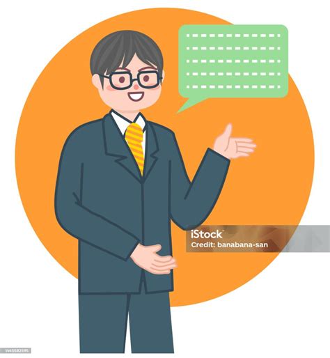 The Man Giving The Explanation Stock Illustration Download Image Now
