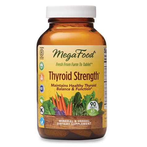 Megafood Thyroid Strength Health Tablets Blend Of Supportive Herbs
