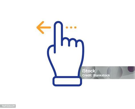 觸控式螢幕手勢線圖示向左滑動箭頭符號輕掃操作向量向量圖形及更多做手勢圖片 做手勢 圖示 外型 Istock