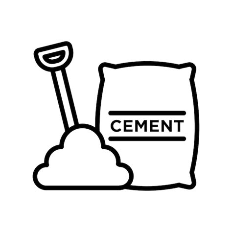 Premium Vector Cement Icon Vector Design Template In White Background